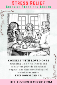 Stress Relief Coloring Pages for Adults – Connect with Loved Ones ...