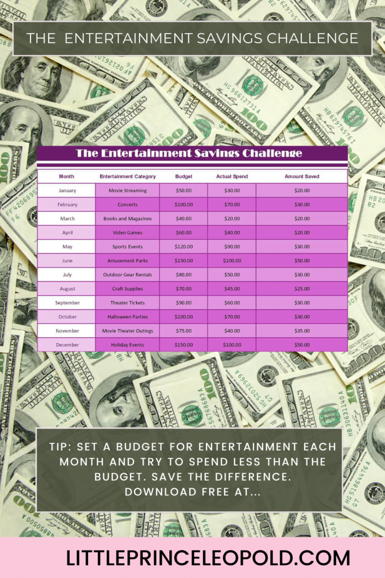 The Entertainment Savings Challenge - Laugh Love Leo